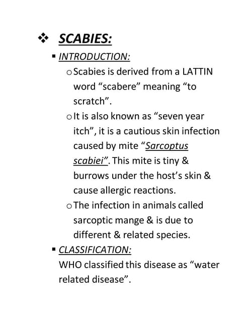Scabies | PPT