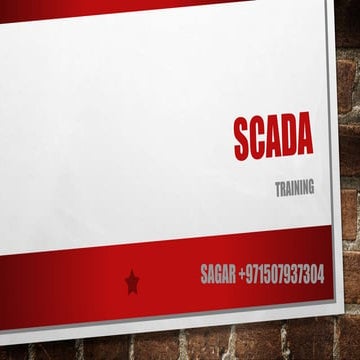 Scada Basic Training | PPTX | Computer Networking | Computing