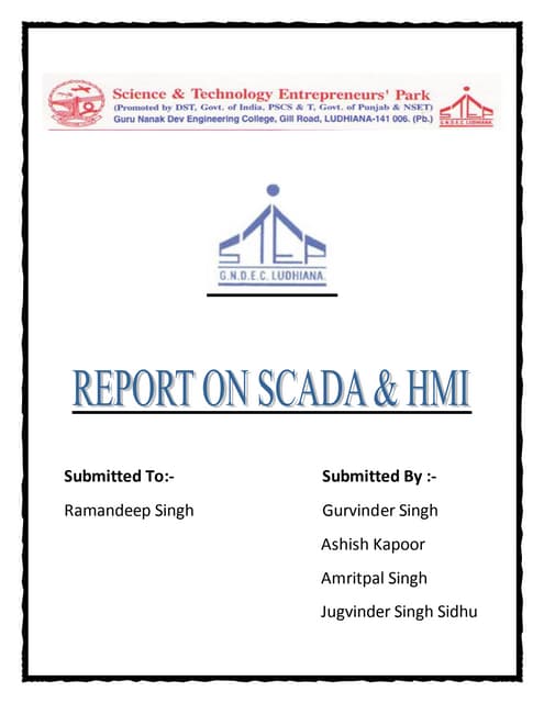 A presentation on scada system | PDF