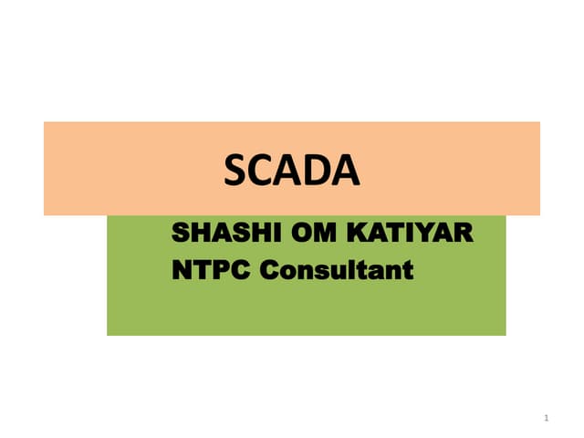 Introduction to SCADA | PPTX | Operating Systems | Computer Software ...