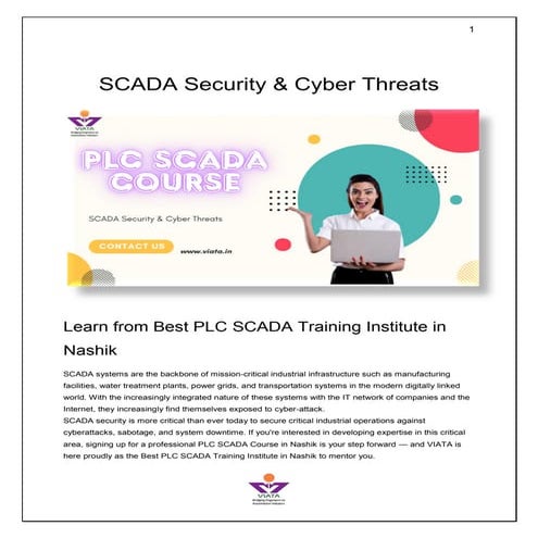 SCADA Security & Cyber Threats . pdf | PDF