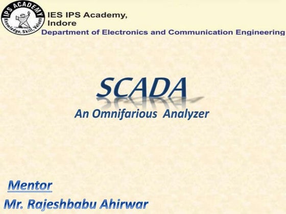 SCADA presentation.pptx | Computing | Technology & Computing