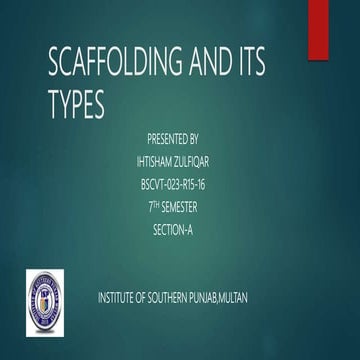 Scaffolding | PPTX