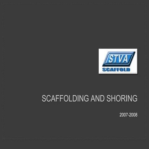 Scaffolding and shoring | PPTX