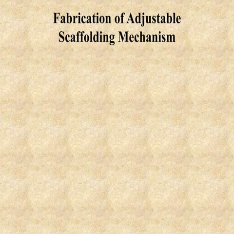 Scaffolding Ppt Pptx