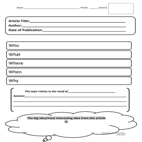 Scaffolding reading frenzy graphic organizer | PDF