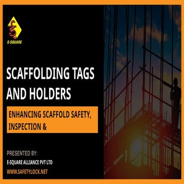 Scaffolding Tags & Holders - Strengthening Safety, Inspection, and ...