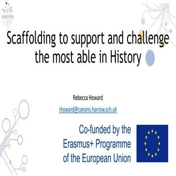 Scaffolding to support and challenge the most able | PPT