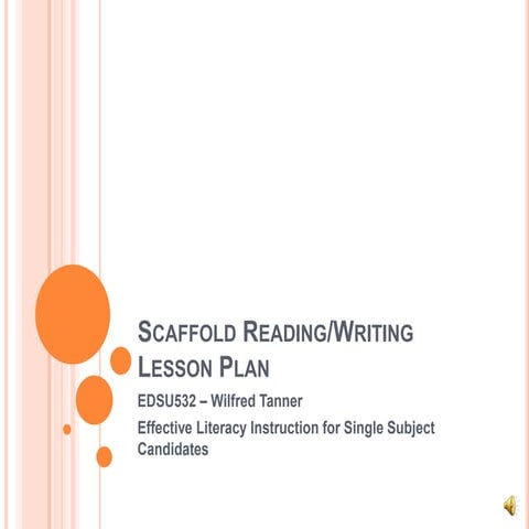 Scaffold reading presentation.Slideshow | PPT