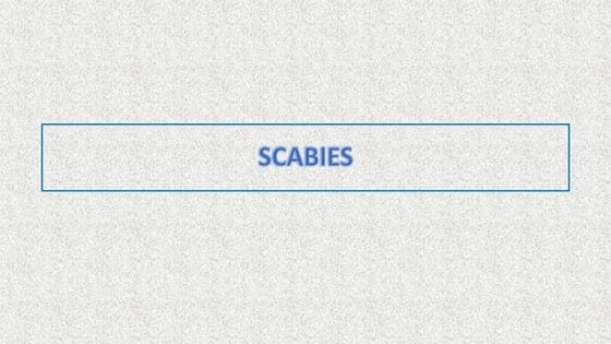 Scabies | PPT
