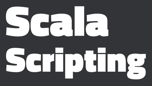 Scala scripting-slides | PPT Scala scripting-slides | PPT