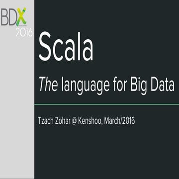 Scala - THE language for Big Data | PDF