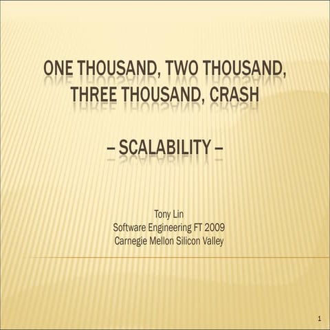 Scalability | PPT | Databases | Computer Software and Applications