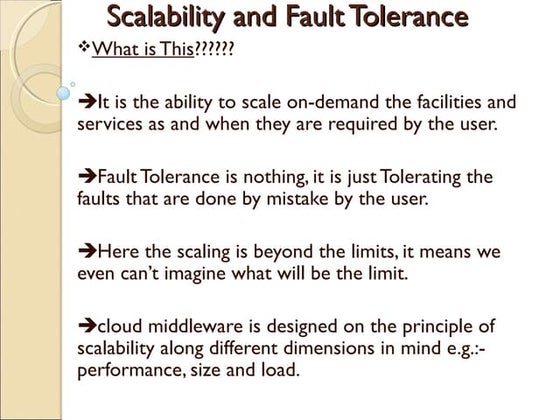Fault Tolerance Management In Cloud Computing Pdf Cloud Computing