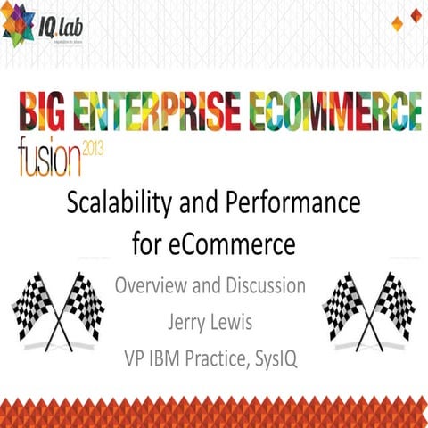 Scalability And Performance For E Commerce Ppt