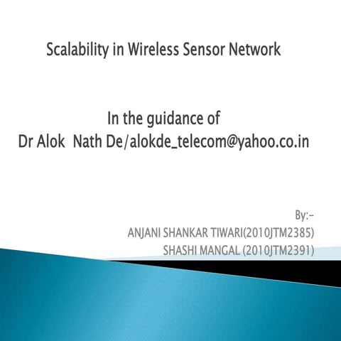 Scalability In Wireless Sensor Networks Ppt 9052