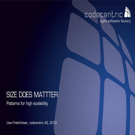 Scalability patterns | PDF