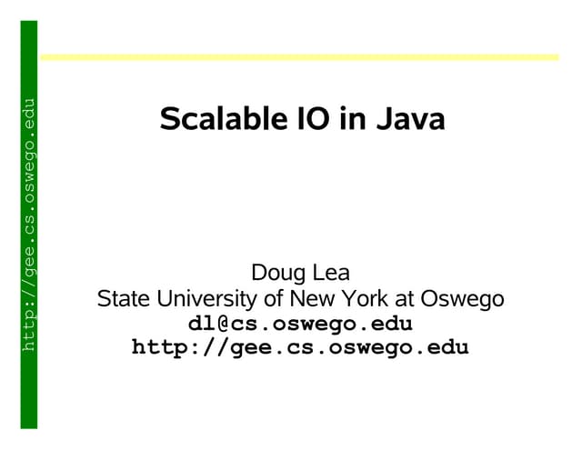 Scalable Io In Java Ppt 9570