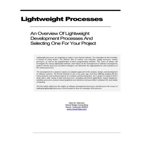 Scalable light weight processes | PDF | Web Development | Internet