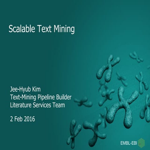 Scalable Text Mining | PPT