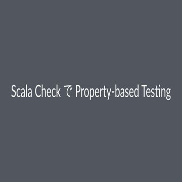 Property based testing - Less is more | PDF