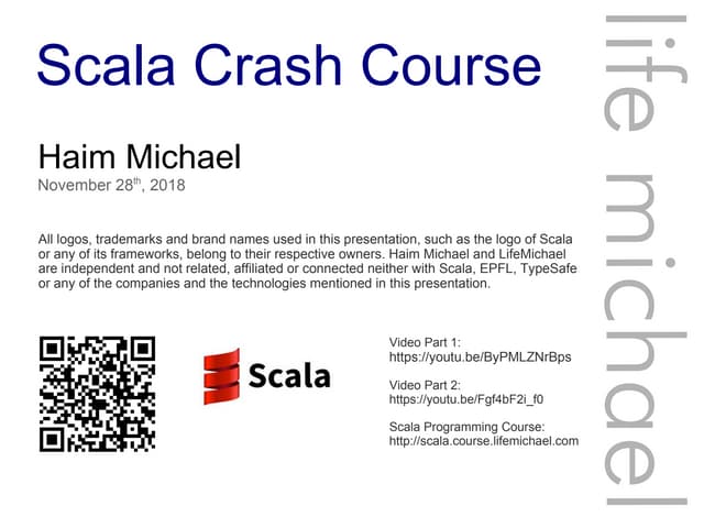Scala Crash Course | PPT Scala Crash Course | PPT