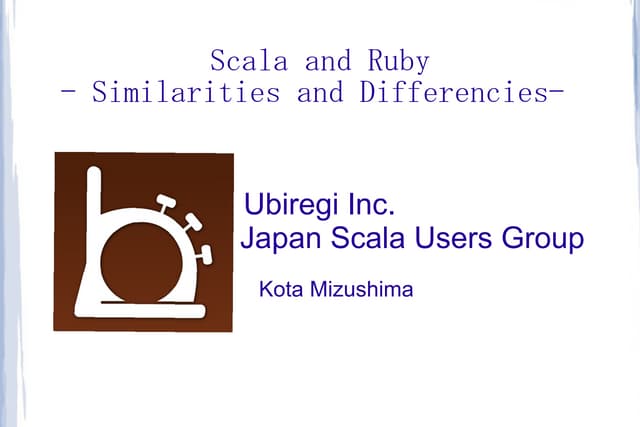 Scala days mizushima | PPT Scala days mizushima | PPT