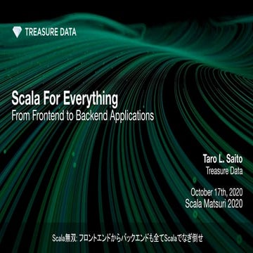 Scala For Everything From Frontend To Backend Applications Scala 1387