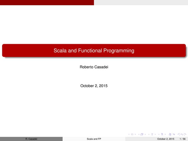 Scala: functional programming for the imperative mind