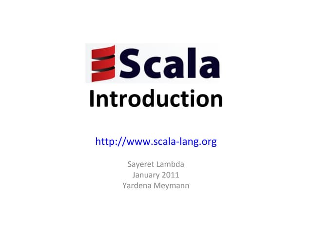 Scala Introduction Ppt 5771