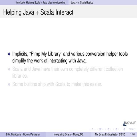 Briefly: Scala Implicits, Pimp My Library and Java Interop | PDF | Programming Languages | Computing