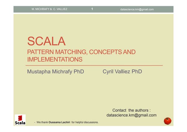 Scala Pattern Matching Concepts And Implementations Ppt