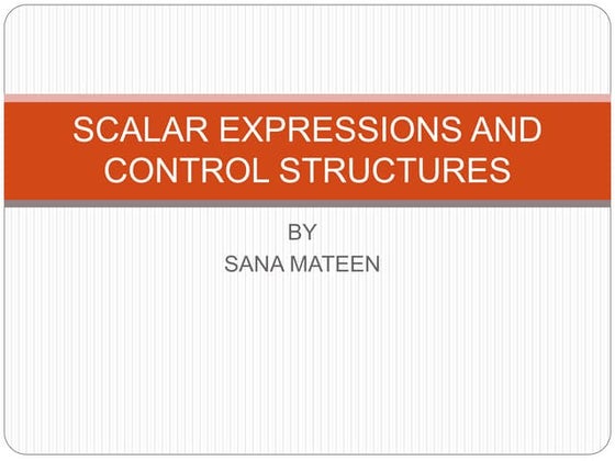 Types Of Control Structures Seen In Perlppt Programming Languages Computing