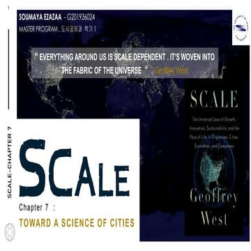 Scale_Geoffreywest . chapter 7 report . | PDF | Geography | Science