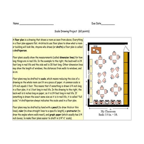Scale drawing project | PPT