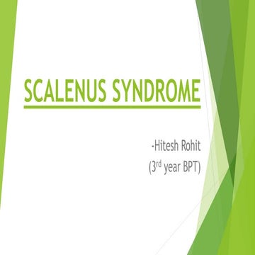 Scalenus syndrome.HR