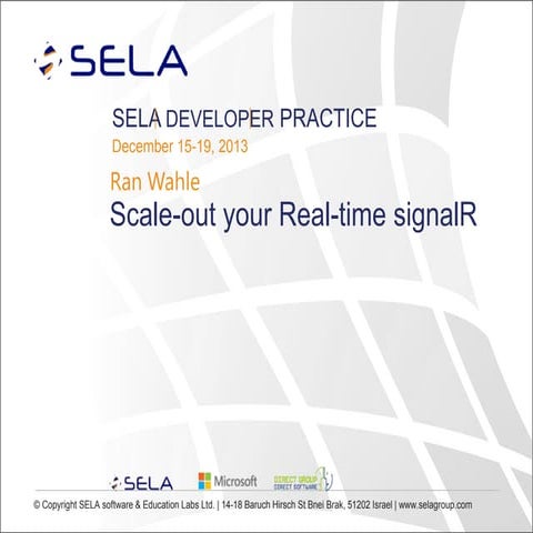 Scale Your Signalr Realtime Web Application Ppt