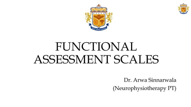 FMA-UE - FUGL-MEYER ASSESSMENT: UPPER EXTREMITY | PPTX