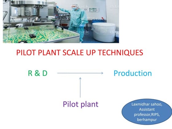 Stages of scale up process mparm 1st year pharmaceutical process ...