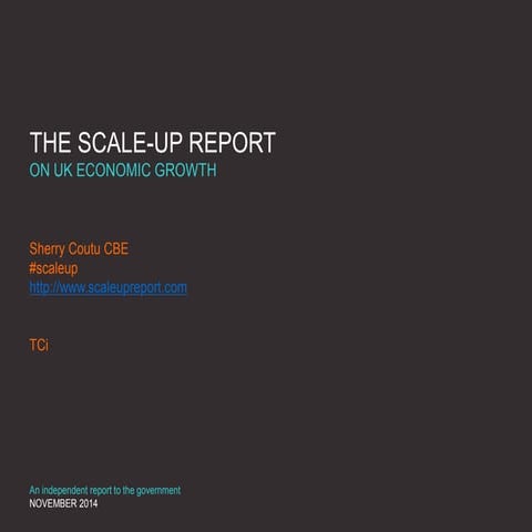 Scale up report presentation | PPTX
