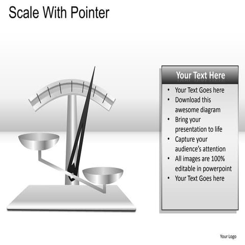 Scale with pointer powerpoint presentation templates | PPTX