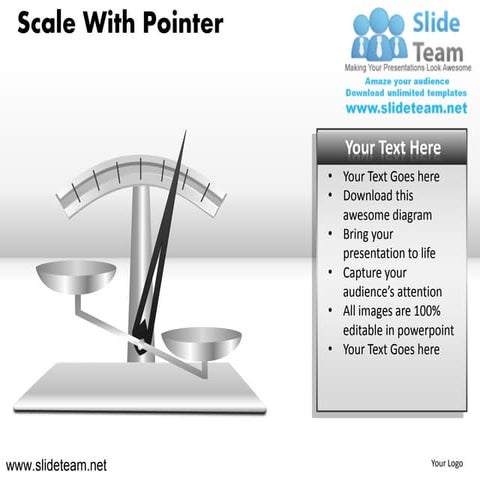 Scale with pointer pros and cons powerpoint ppt slides. | PDF
