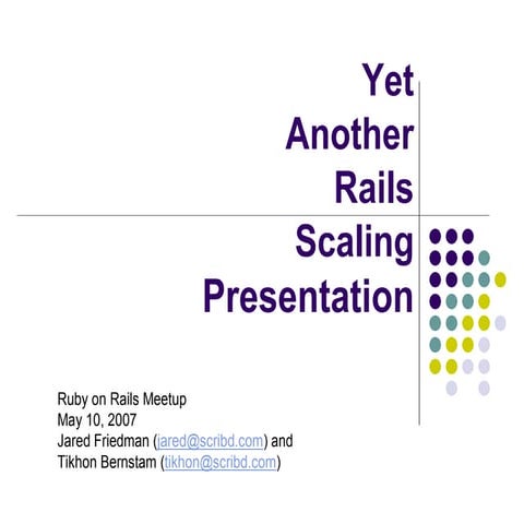Scaling Rails Presentation | PDF