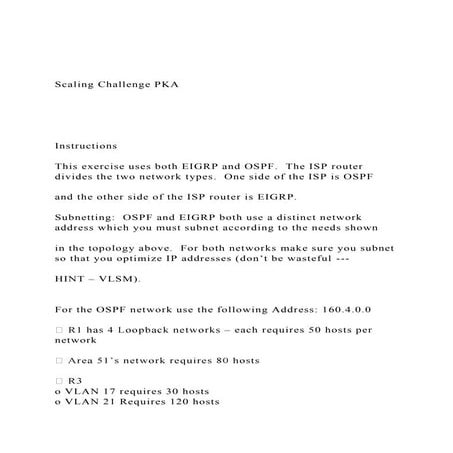 Scaling Challenge PKA Instructions This exerci.docx | Internet | Computing