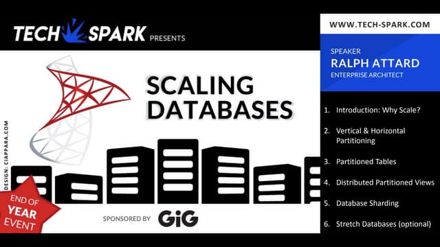 Tech Spark Scaling Databases Ppt