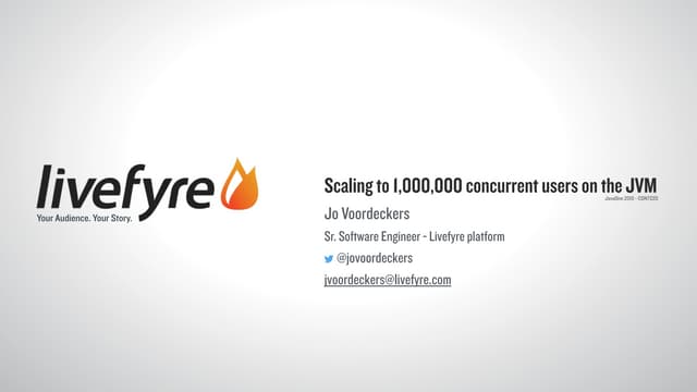 Scaling to 1,000,000 concurrent users on the JVM | PPT Scaling to 1,000,000 concurrent users on the JVM | PPT