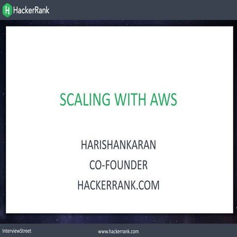 Scaling with AWS | PPTX