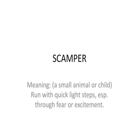 Scamper | PPTX