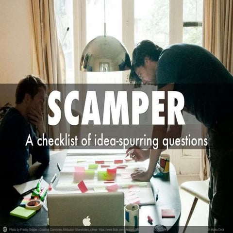 SCAMPER - a creative brainstorming technique | PPTX