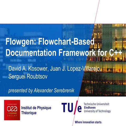 Flowgen: Flowchart-Based Documentation Framework for C++ | PPTX